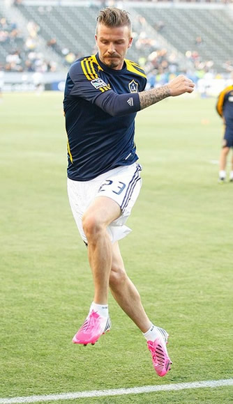 David Beckham is pretty in pink - 7M sport